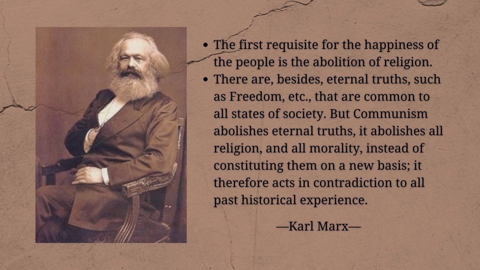 Who Said It? In Each Case Highlighted Below, Karl Marx Did! – Discover ...